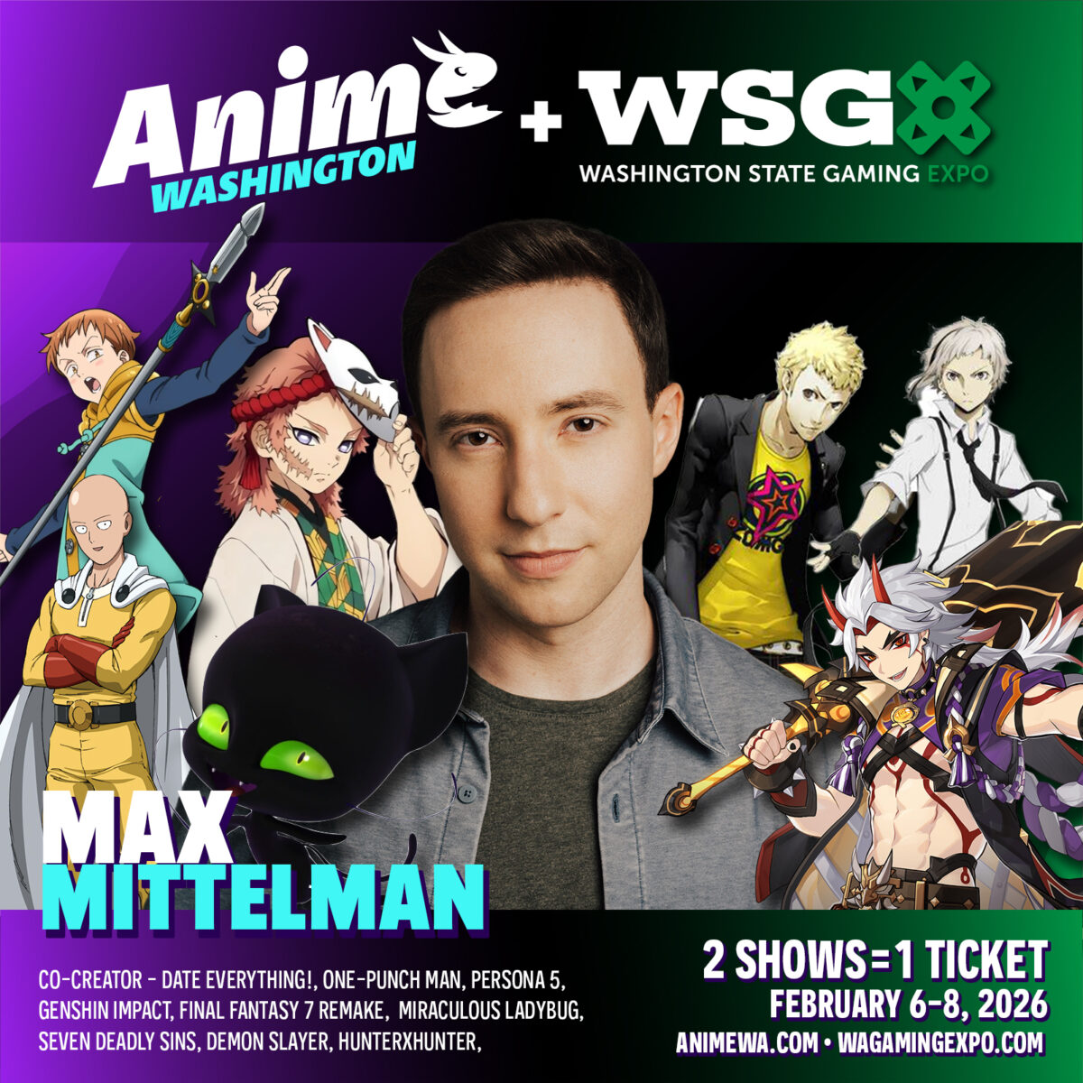 Max Mittelman - Anime Washington