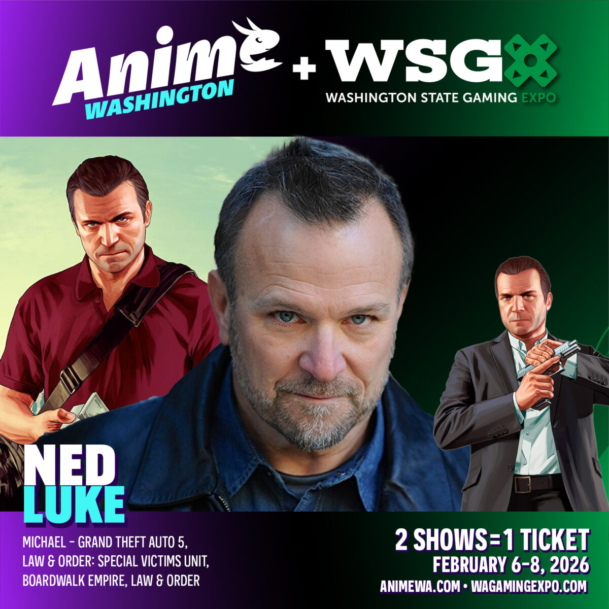 Ned Luke - Anime Washington