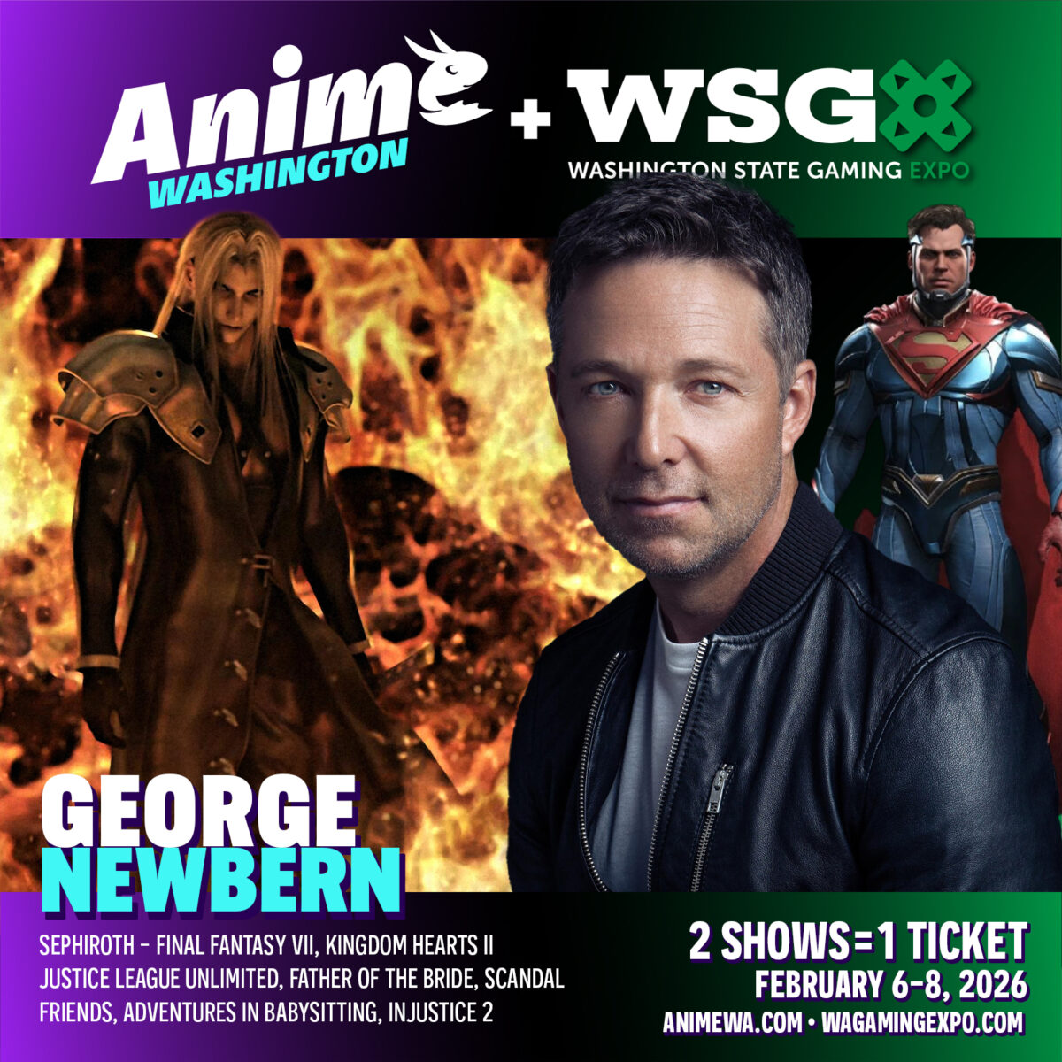 George Newbern - Anime Washington